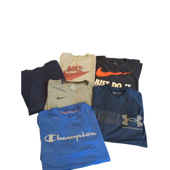 Assorted | Shirts | Mens Workout Shirts Lot Of 6 Large Longshort Sleeve ...